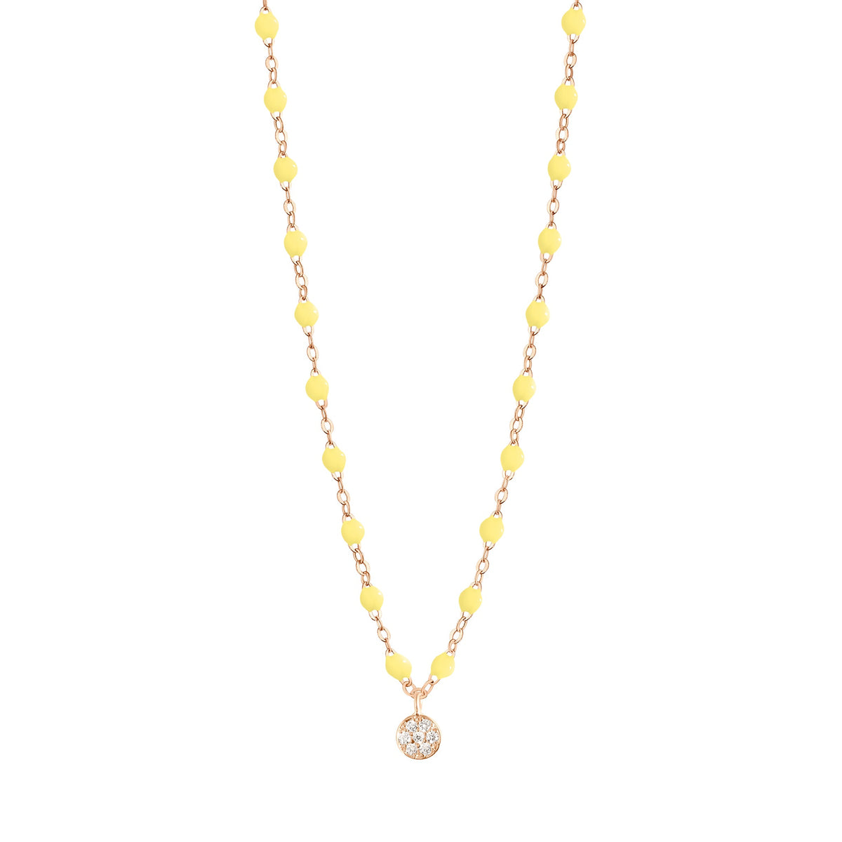 Collier mimosa Puce, diamants, or rose, 42 cm – Gigi Clozeau - créateur ...