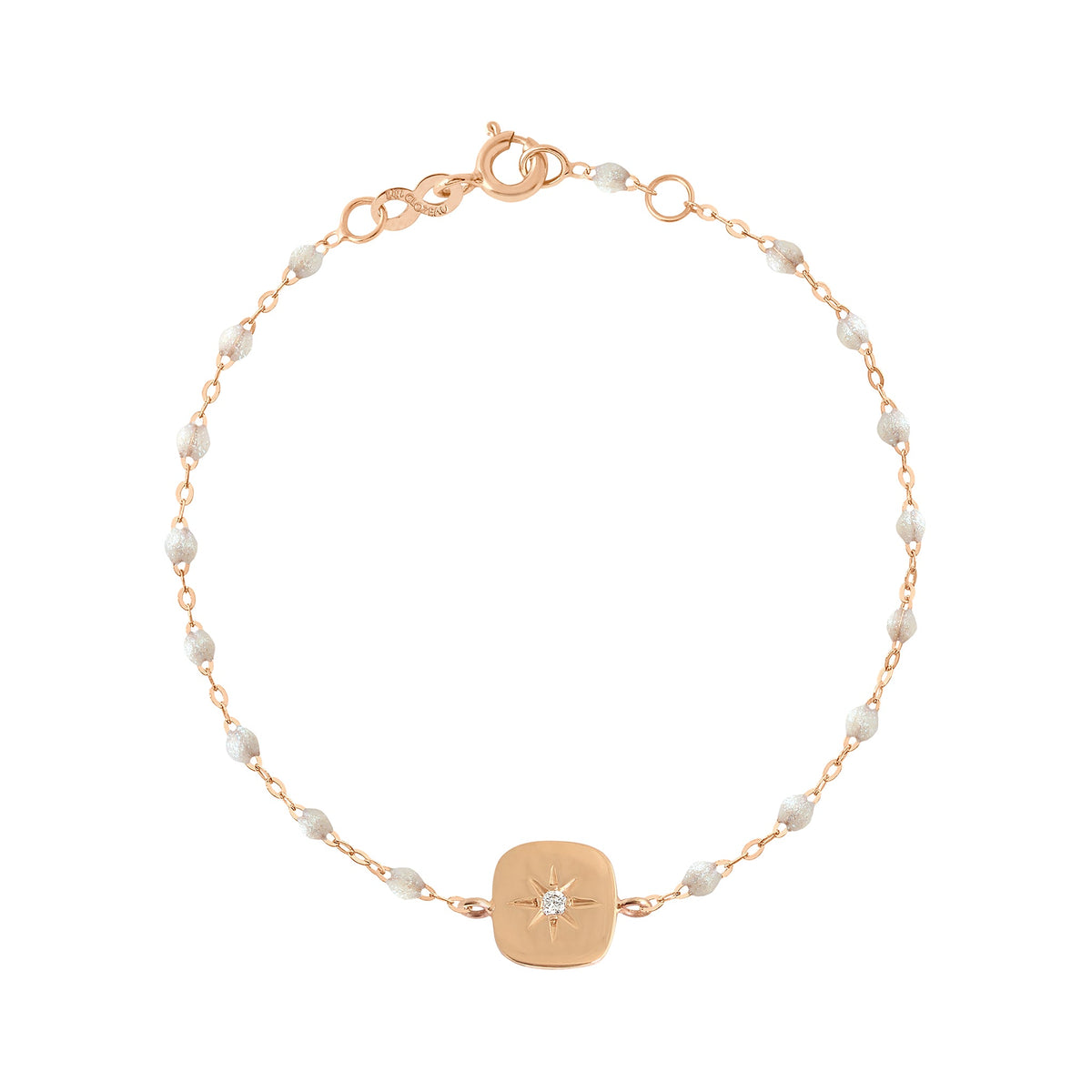 Bracelet opale Miss Gigi diamant, or rose, 17 cm – Gigi Clozeau ...
